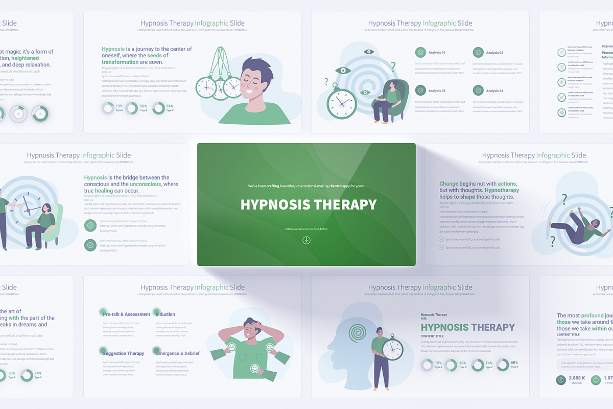 Hypnosis Therapy PowerPoint Template | Nulivo Market